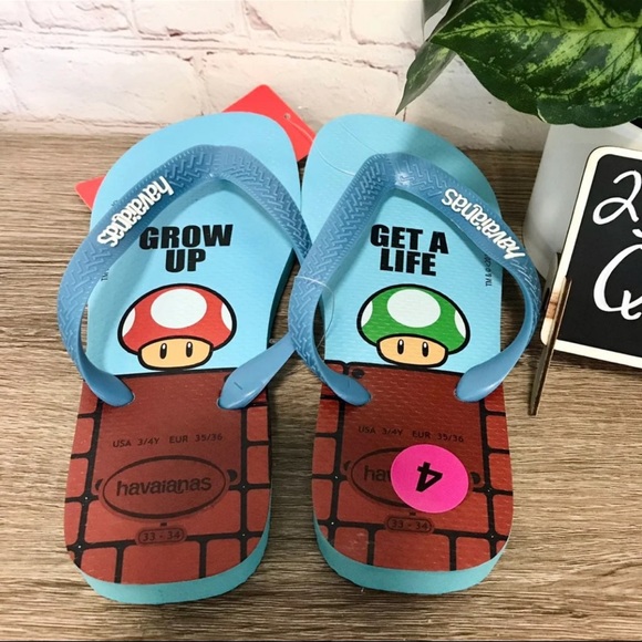Havaianas | Shoes | Havaianas Super Mario Mushroom Rubber Flipflops ...